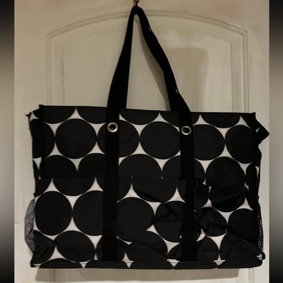 thirty-one | Bags | Thirty One Black And White Totelarge | Poshmark